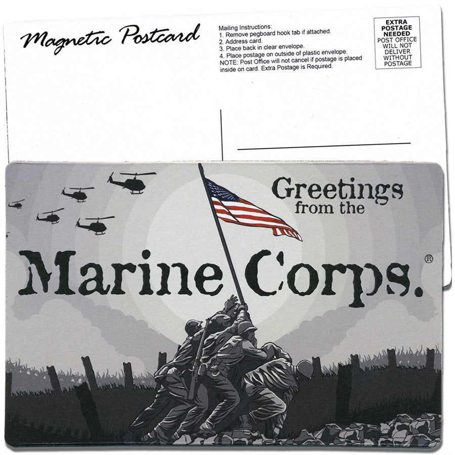 U.S. Marines Postcard Magnet – The United States Navy Memorial Ship's Store