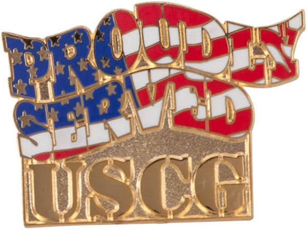 Proudly Served USCG Lapel Pin – The United States Navy Memorial Ship's ...