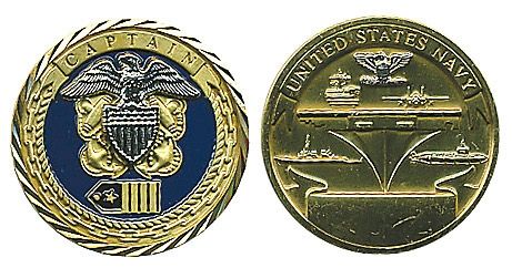 U.S. Navy Captain Challenge Coin – The United States Navy Memorial Ship ...