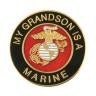 My Grandson is a U.S. Marine EGA Round Lapel Pin – The United States ...