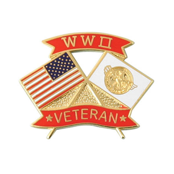 USA WWII Crossed Flag Lapel Pin – The United States Navy Memorial Ship ...