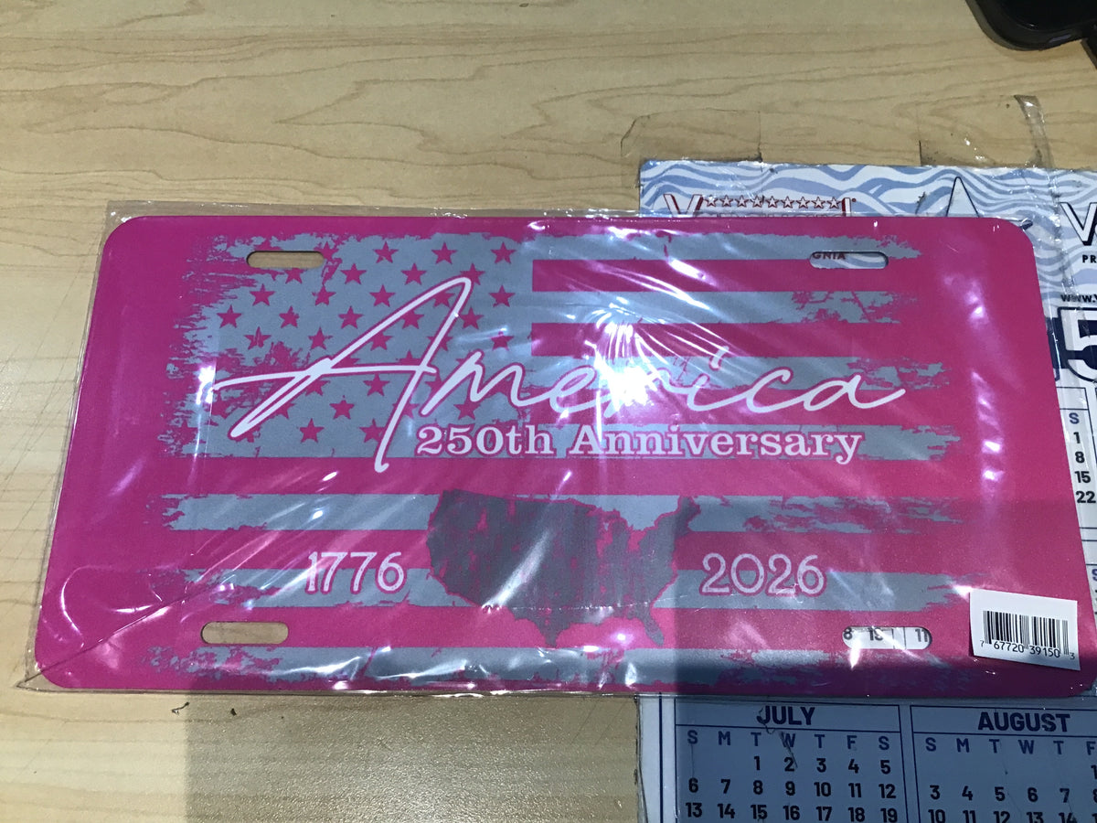 Autotag - America 250th Anniversary 1776 - 2026 Pink License Plate ...