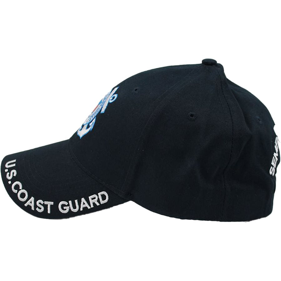 USCG Logo w/Text Ball Cap – The United States Navy Memorial Ship's Store
