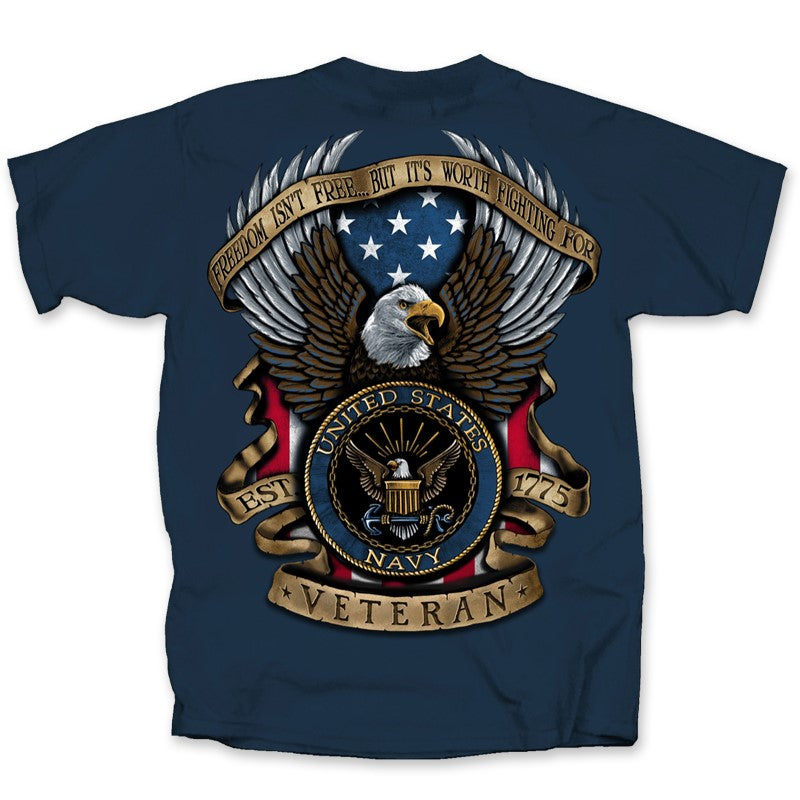 U.S. Navy Freedom Veteran Tshirt – The United States Navy Memorial Ship ...