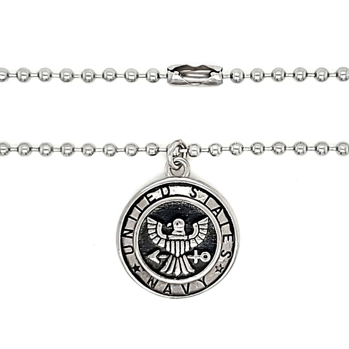 U.S. Navy Stainless Steel Polished Pendant Necklace – The United States ...