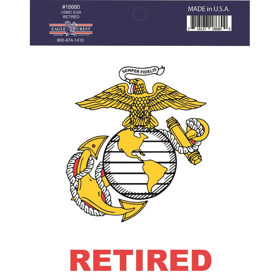 USMC Retired Decal – The United States Navy Memorial Ship's Store