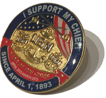 I Support My Chief! Lapel Pin – The United States Navy Memorial Ship's ...
